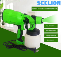 China HVLP  Electric Sprayer Disinfection Portable Green Color Painting Gun 800ml Plastic Cup with CE GS Certifications supplier