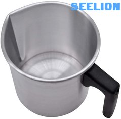 China DIY Candle Making Pouring Pot Wax Melting Pitcher and 1200ml Cup in Silver Color supplier