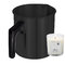 Black Color DIY Candle Making Pouring Pot in 1200ml Capacity  and Plastic Handle Easy Holding supplier